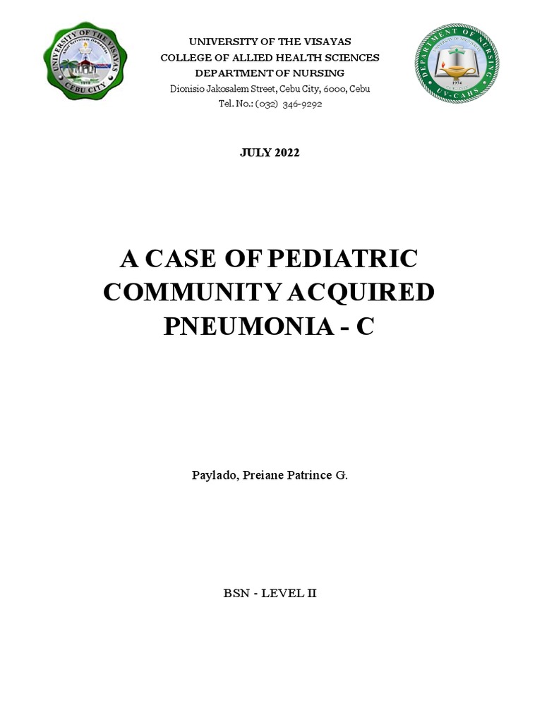 A Case Study of a 1-Year-Old Male Patient Diagnosed with Pediatric ...