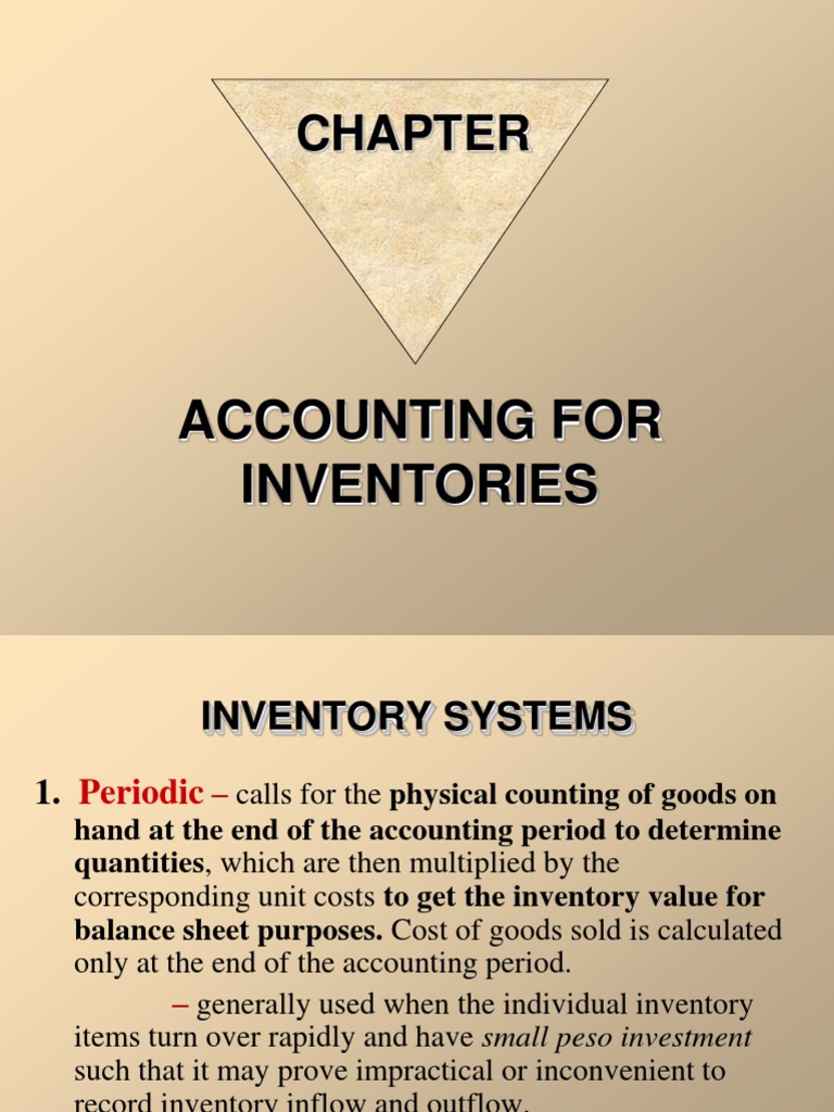 Accounting For Inventories | PDF | Debits And Credits | Economies