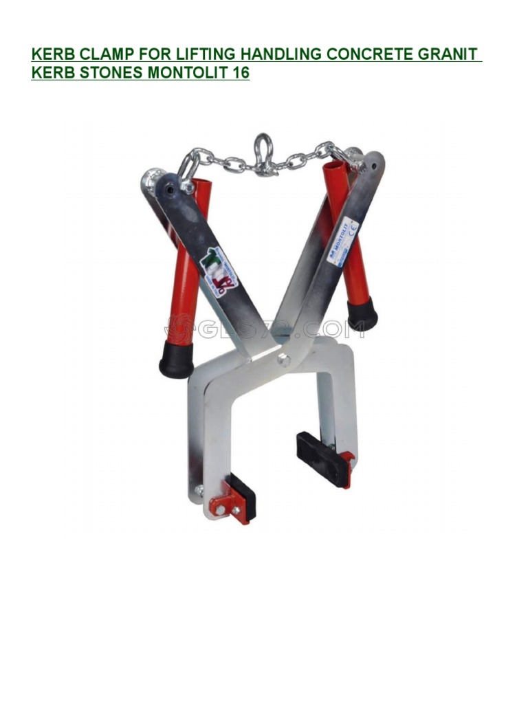 Kerb Clamp For Lifting Handling Concrete Granit Kerb Stones Montolit 16 ...