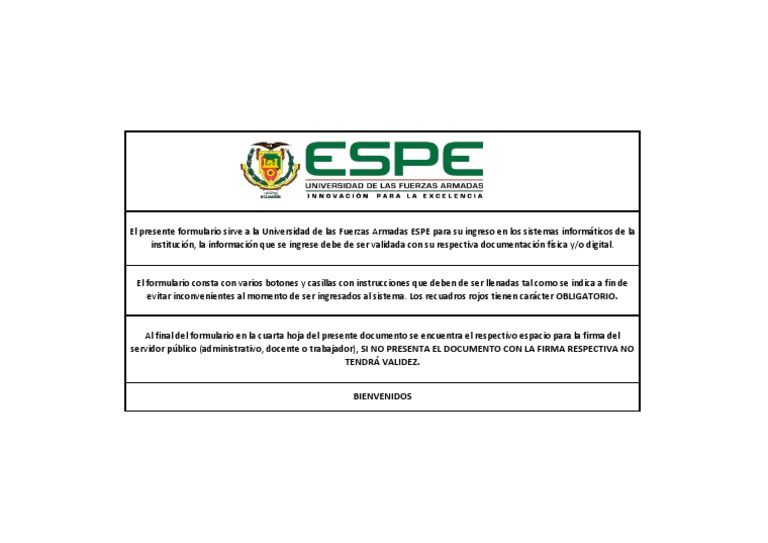 Hoja de Vida Espe | PDF