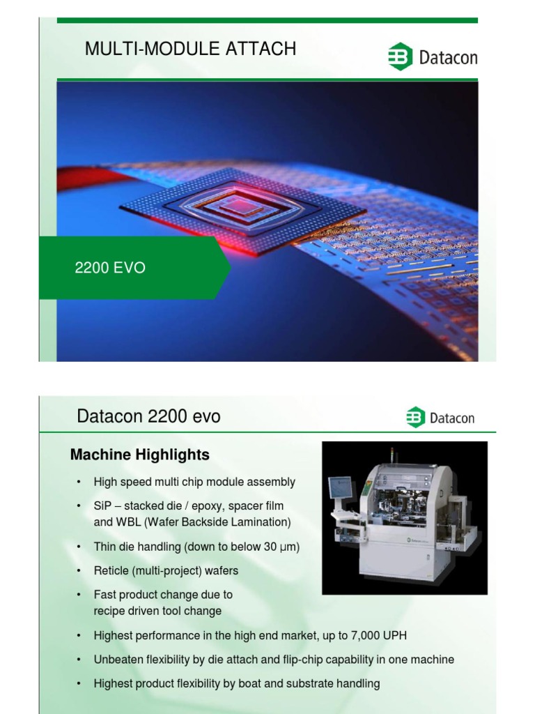 Besi 2200EVO Shared Info | PDF | Integrated Circuit | Wafer (Electronics)