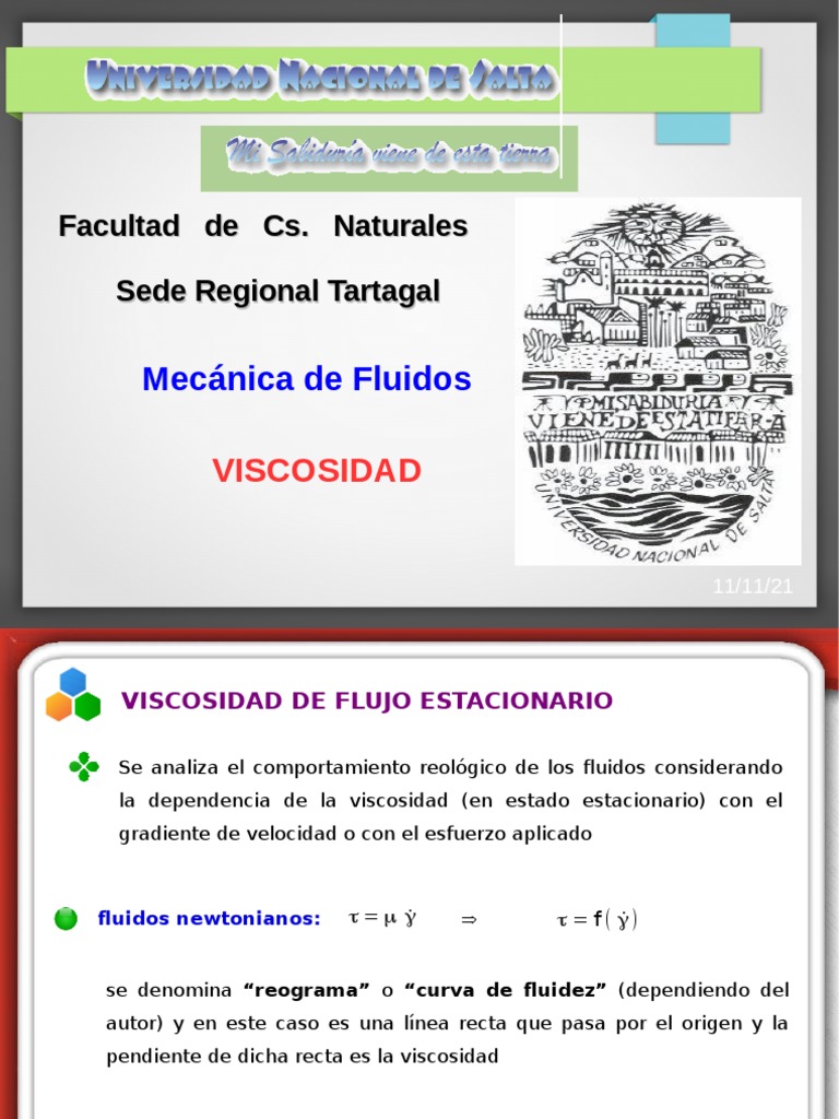 Viscosidad dinámica y comportamiento reológico de fluidos newtonianos y no newtonianos | PDF ...