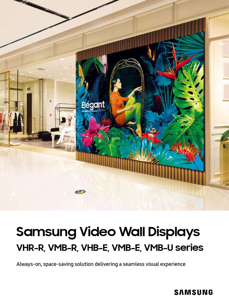 Samsung Video Wall Displays Web 220630 | PDF | Hdmi | Video
