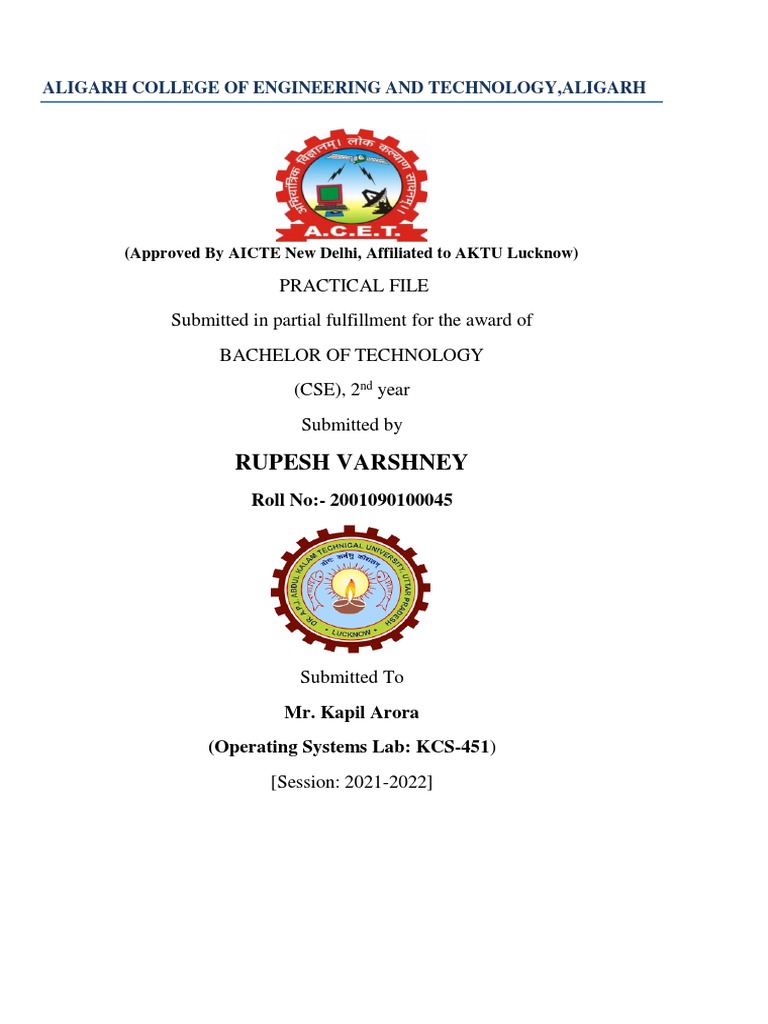 Os Practical File | Download Free PDF | Computing | Computer Programming Os Practical File | Download Free PDF | Computing | Computer Programming