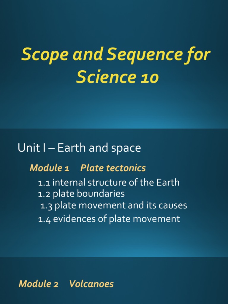 Scope-And-Sequence - Grade10 | PDF | Wellness | Science & Mathematics