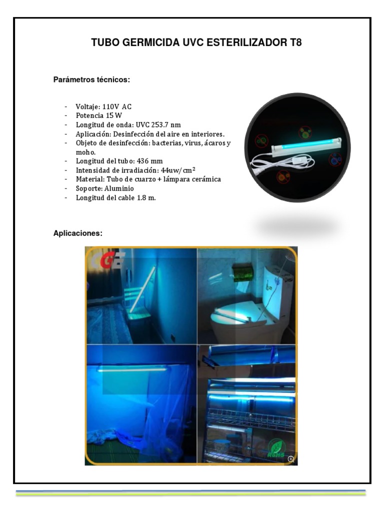 Manual Lámparas Uvc | PDF