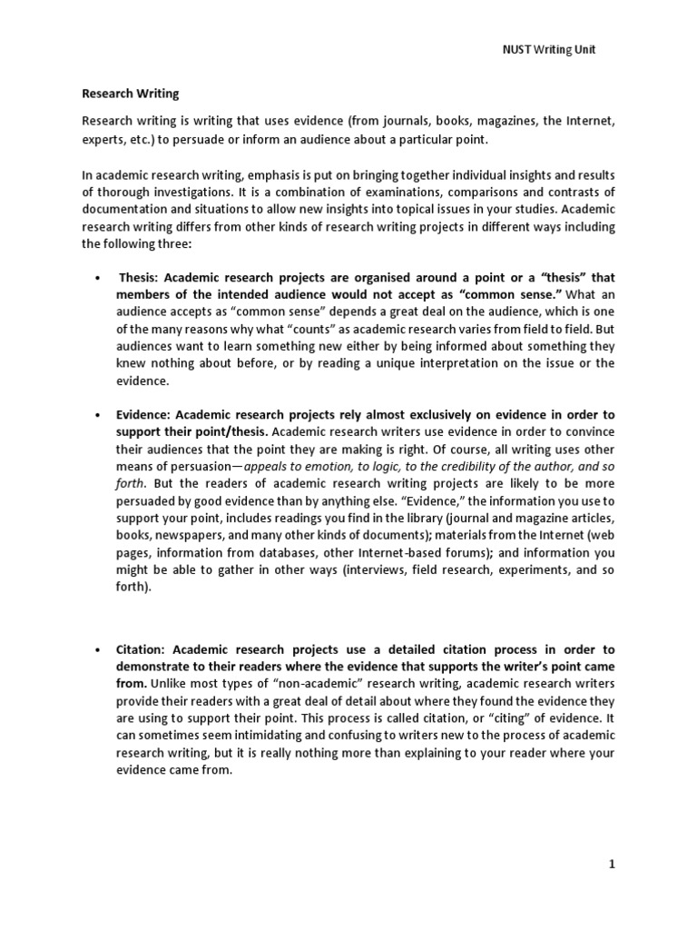 Research Writing | PDF