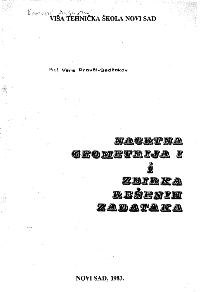 Nacrtna Geometrija | PDF