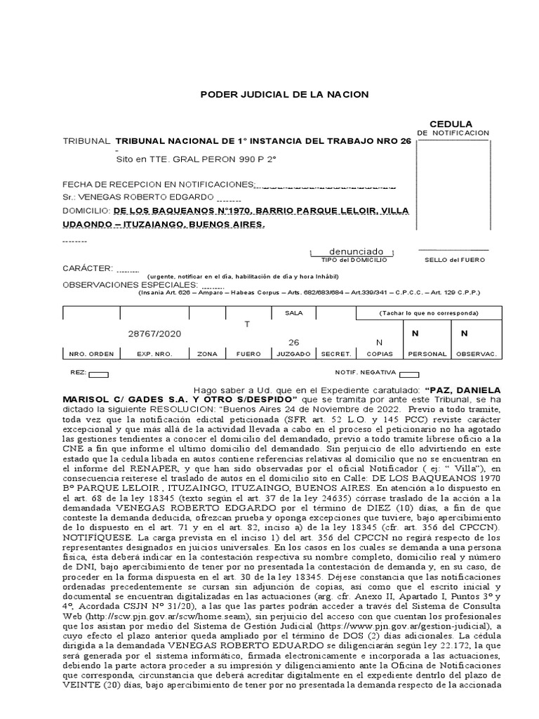 Cedula Ley | PDF | Gobierno | Documentos legales