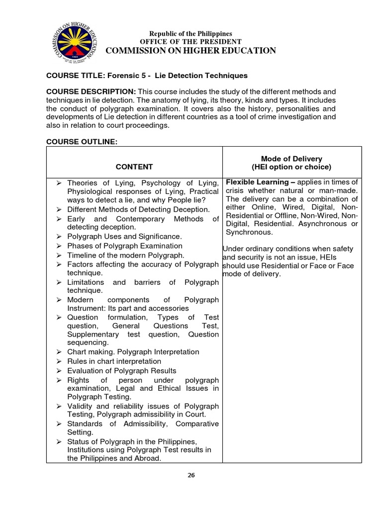 Forensic 5 - Lie Detection Techniques | PDF