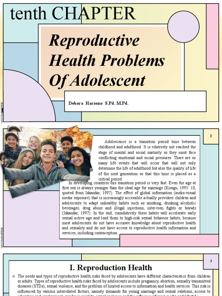 Materi 4 Reproductive Health Problems For Adolescent Download Free
