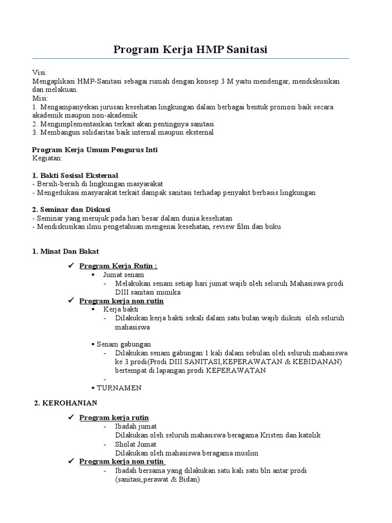 Proker HMP 2022-2023 | PDF