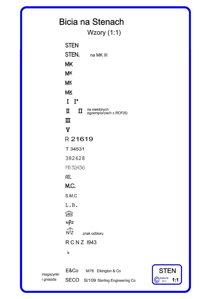 Sten Markings All | PDF