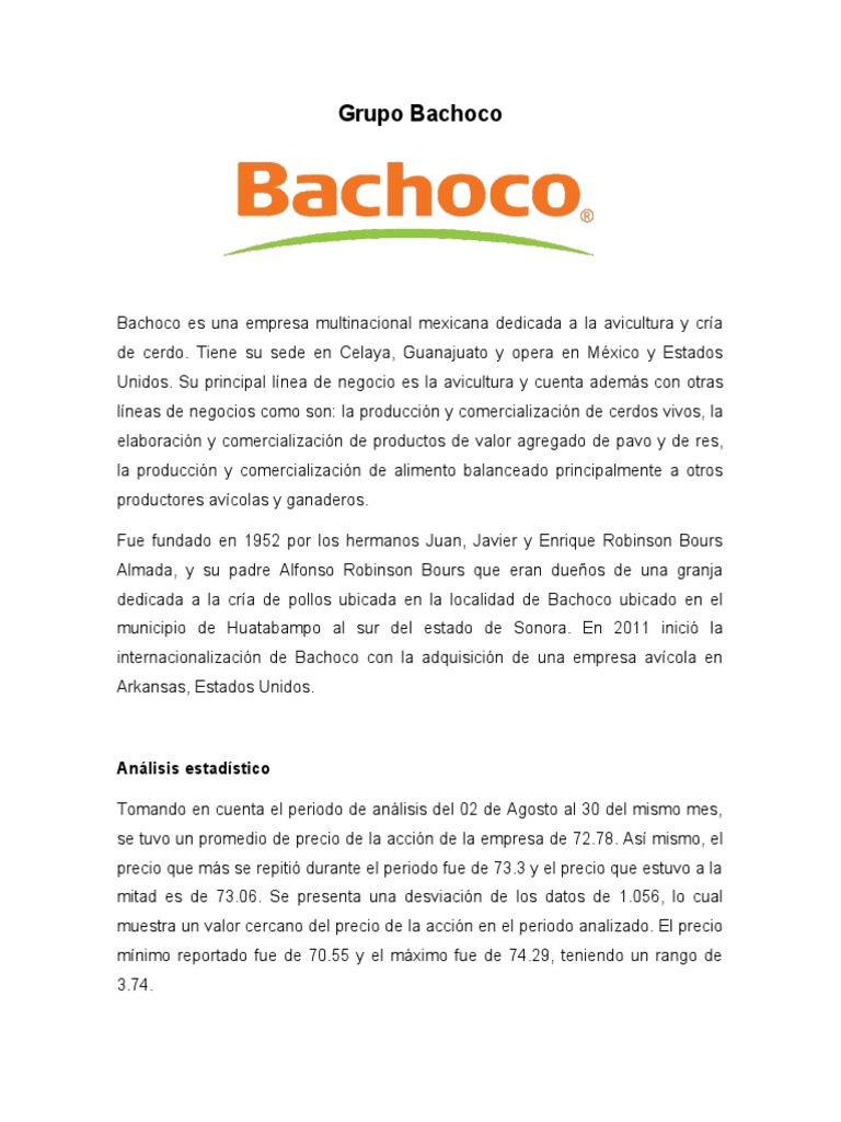Grupo Bachoco | PDF | Economias