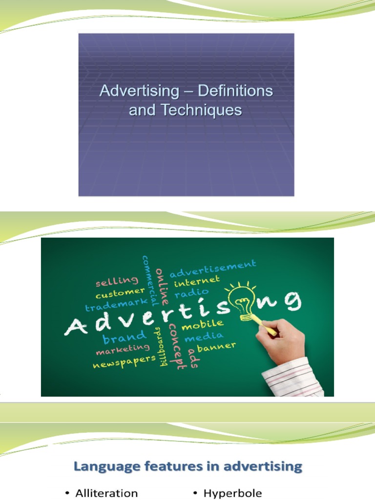 Language of Advertising | PDF