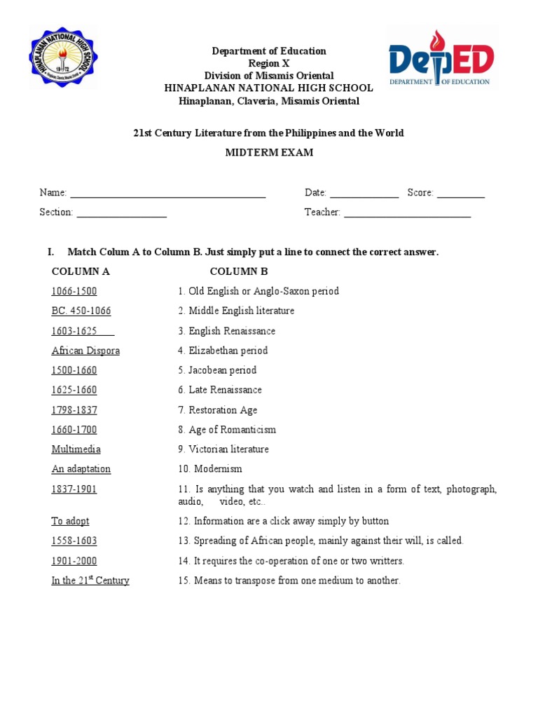 Midterm 21ST Century | PDF | Multimedia