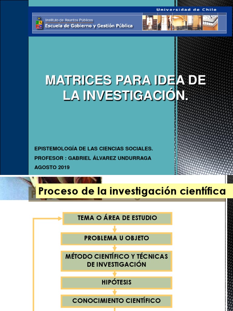 Presentacion Proyectos de Investigacion y Matrices | PDF | Chile | Trabajo infantil