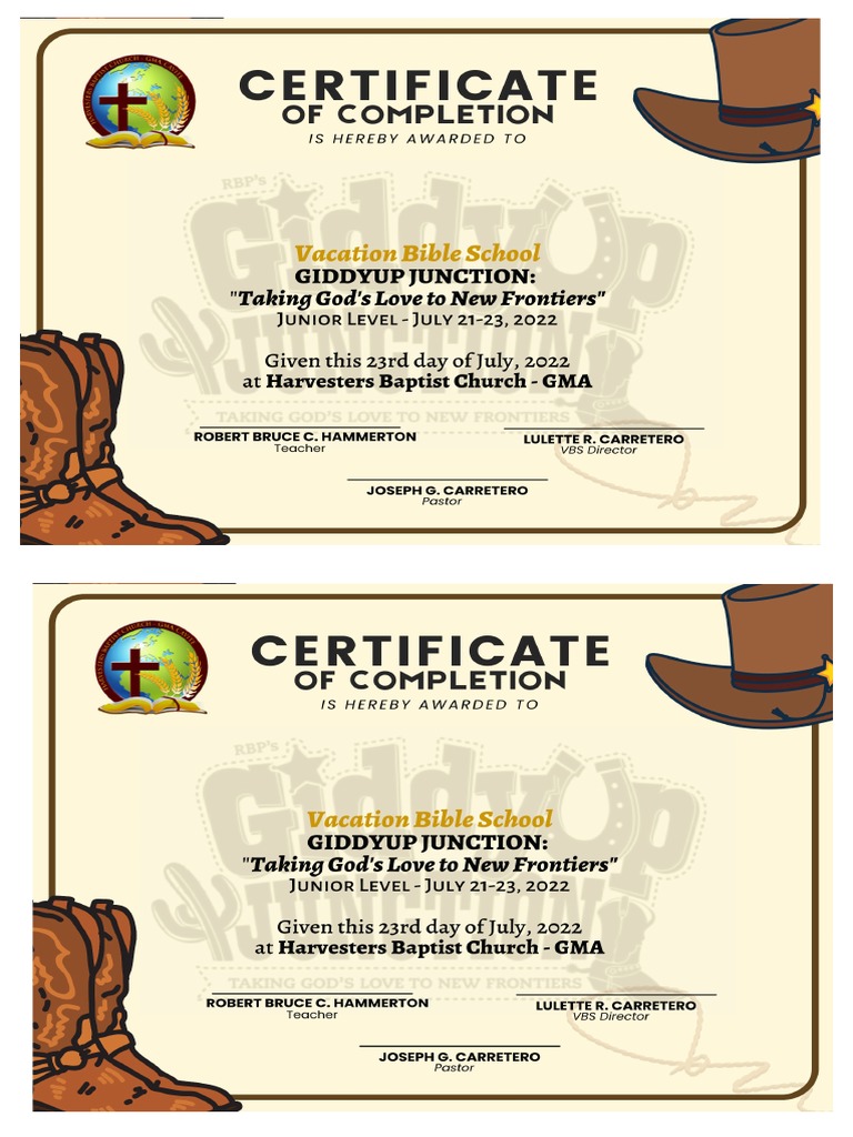 HS Certificate of Completion | PDF