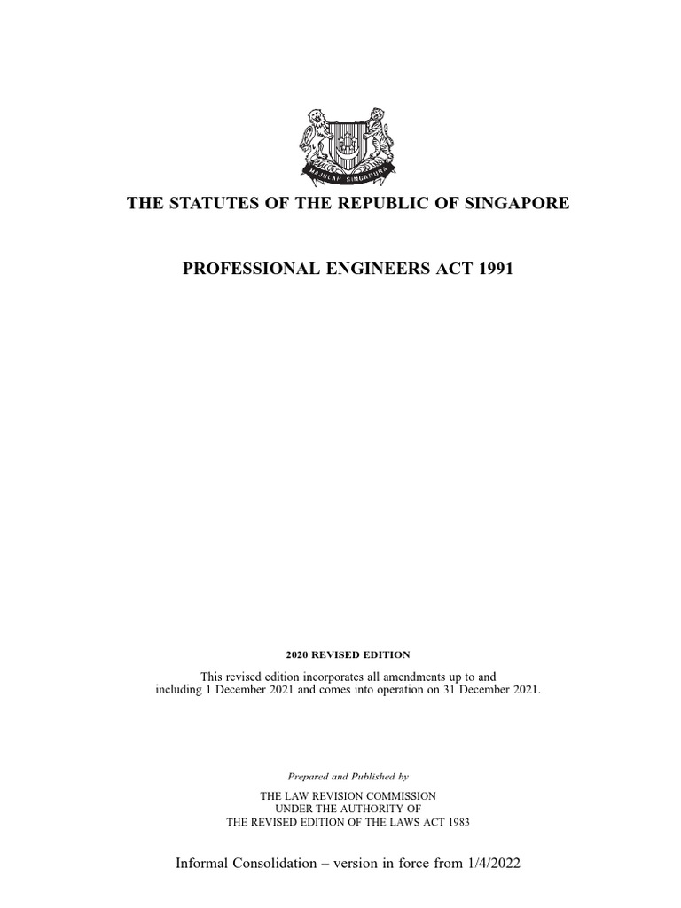 Professional Engineers Act 1991 | PDF | Partnership | Engineer