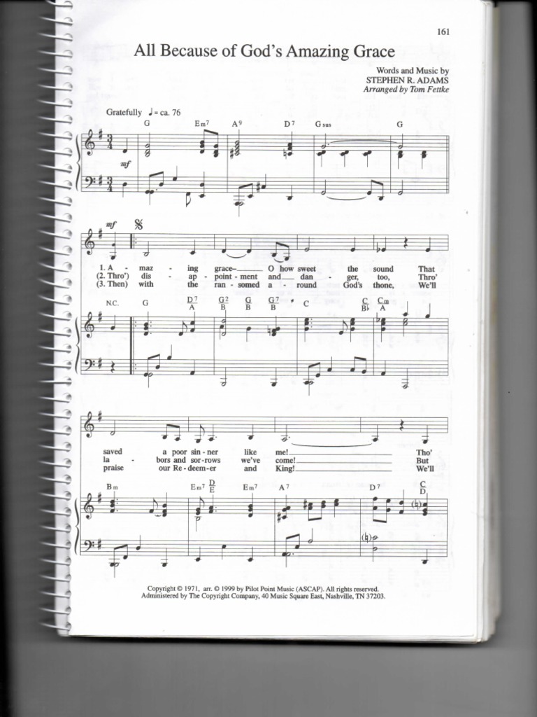 All Because of Amazing Grace | PDF