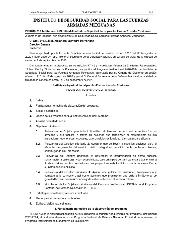 Instituto Issfam | PDF | México | Seguridad Social
