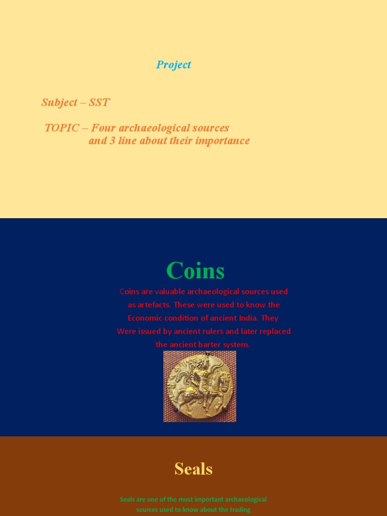 Four archaeological sources and their importance | PDF