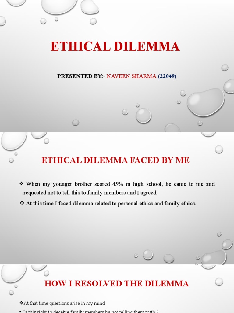 Ethical Dilemmas PPT (I) | PDF