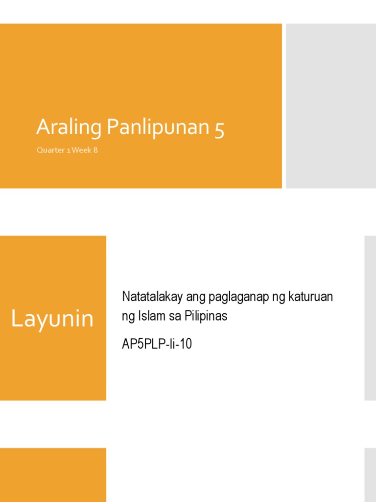 Araling Panlipunan 5 q1 w8 | PDF