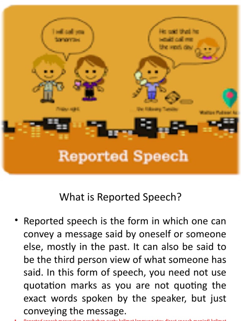 Reported Speech Bidan | PDF | Semantic Units | Language Mechanics