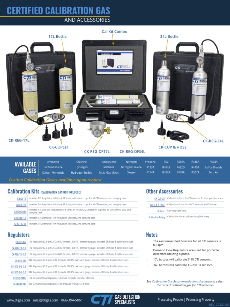 Calibration Gas Datasheet | PDF | Carbon Dioxide | Calibration