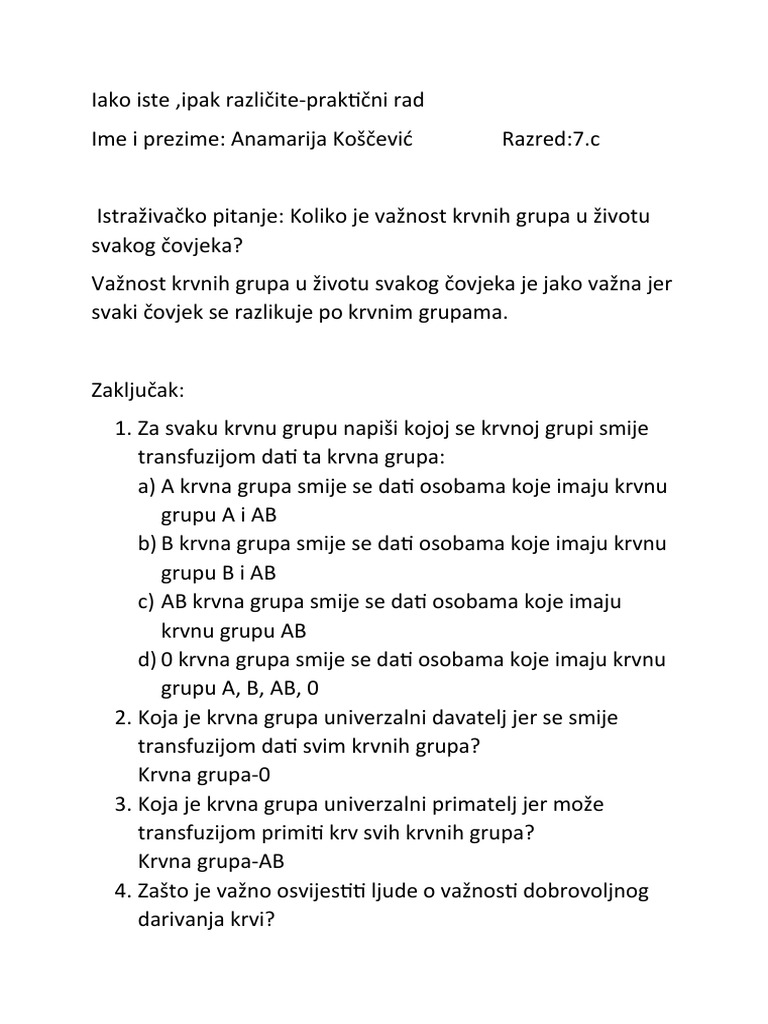 Biologija-Istraživački Rad | PDF