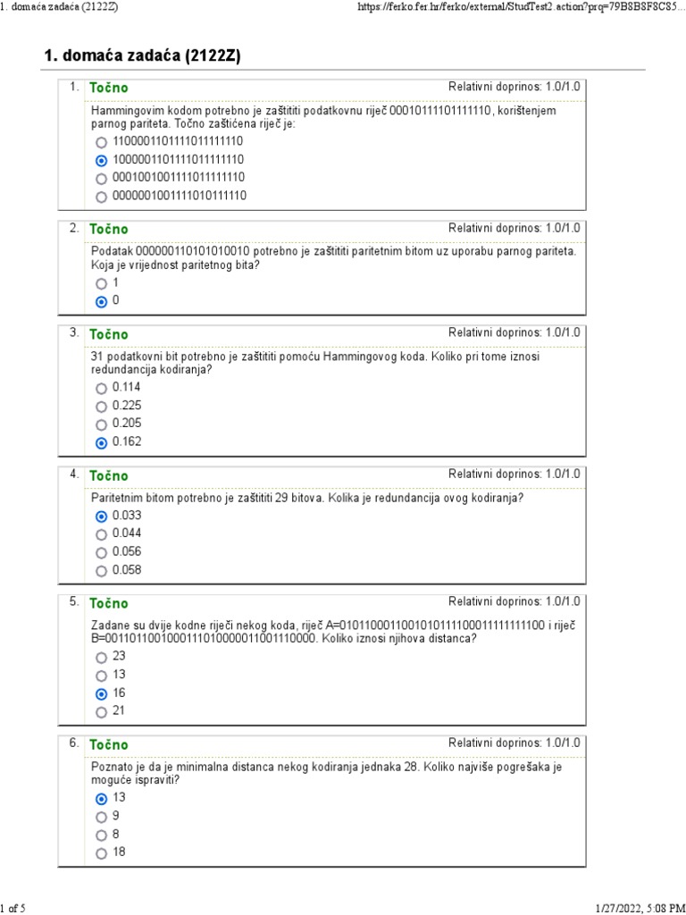 Domaca Zadaca 2122Z | PDF