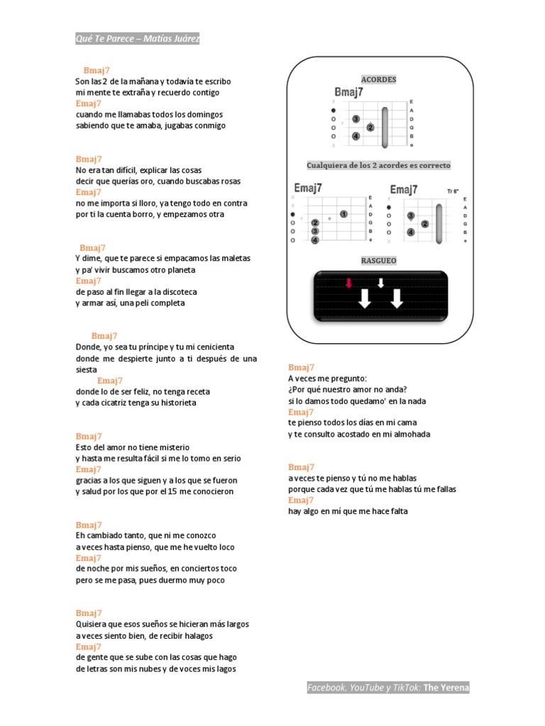 Que Te Parece - Matías Juárez | PDF