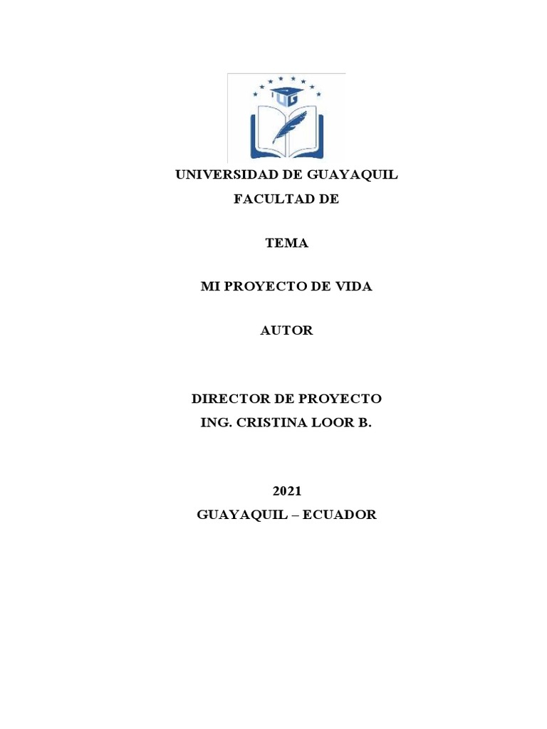 Modelo Proyecto de Vida | PDF