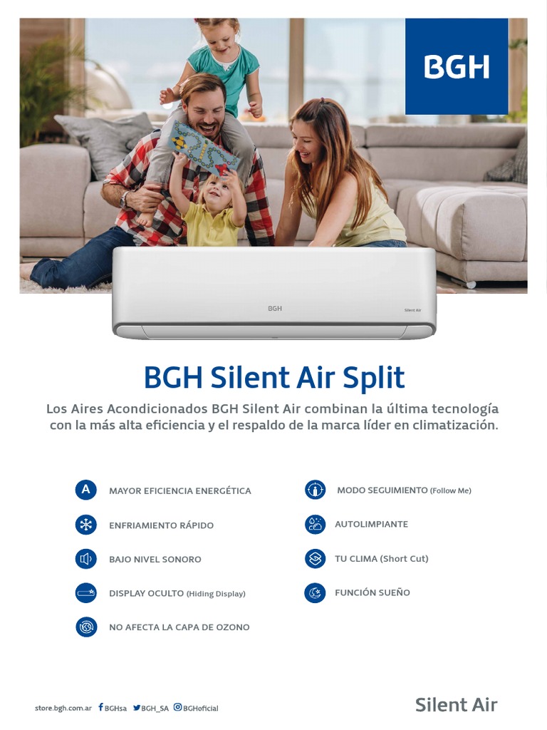 Ficha SilentAir Split | PDF | Aire acondicionado | Uso eficiente de energía