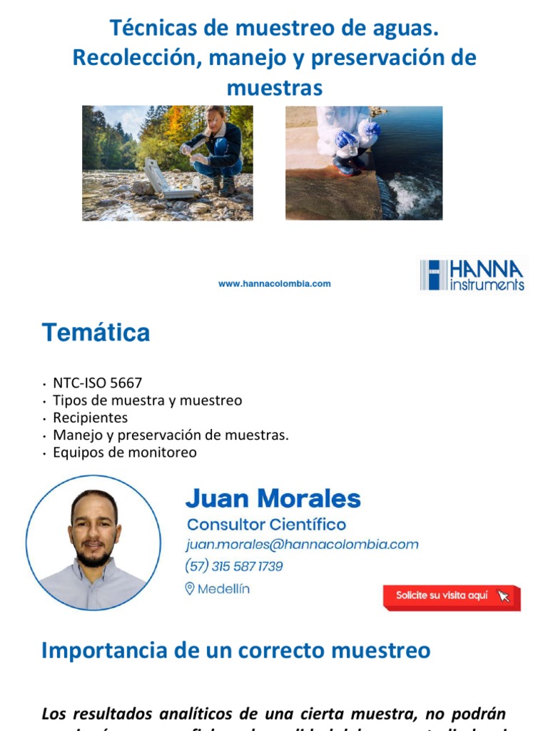 Tecnicas de Muestreo en Agua Residual | PDF | Agua | Muestreo (Estadísticas)