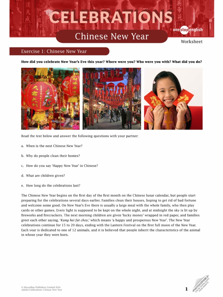 Lesson - Chinese New Year | PDF