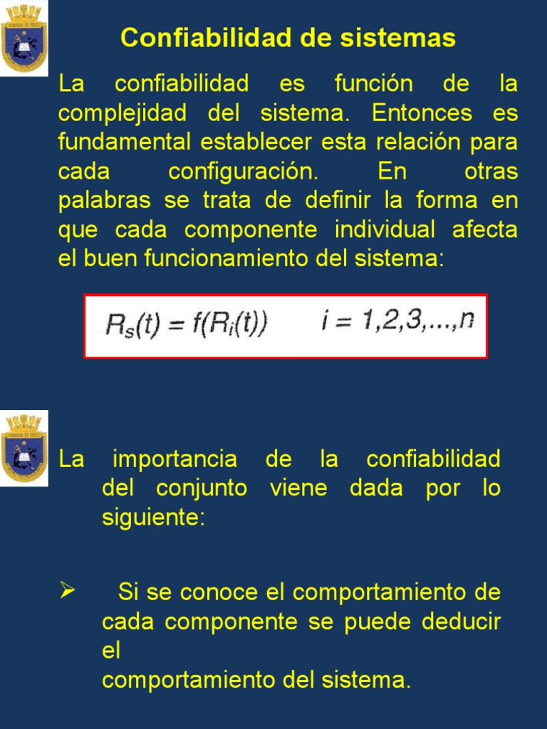 Confiabilidad de Sistemas | PDF | Ingeniería de confiabilidad ...