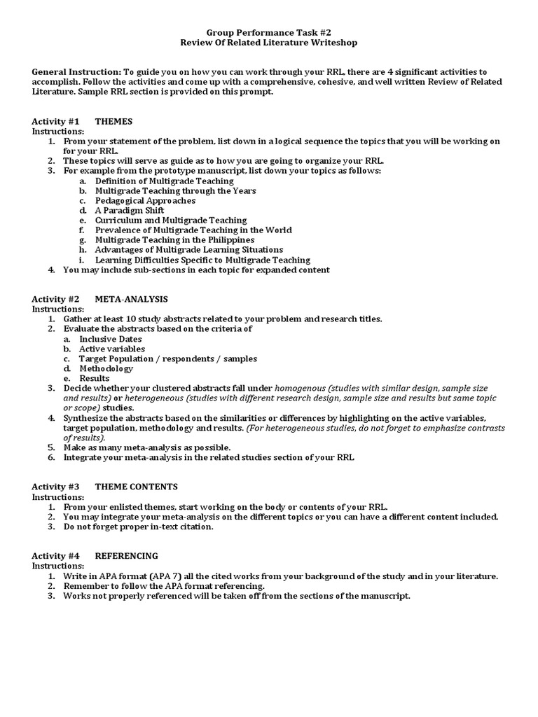 GPT 2Q Review of Related Literature | PDF | Teachers | Curriculum