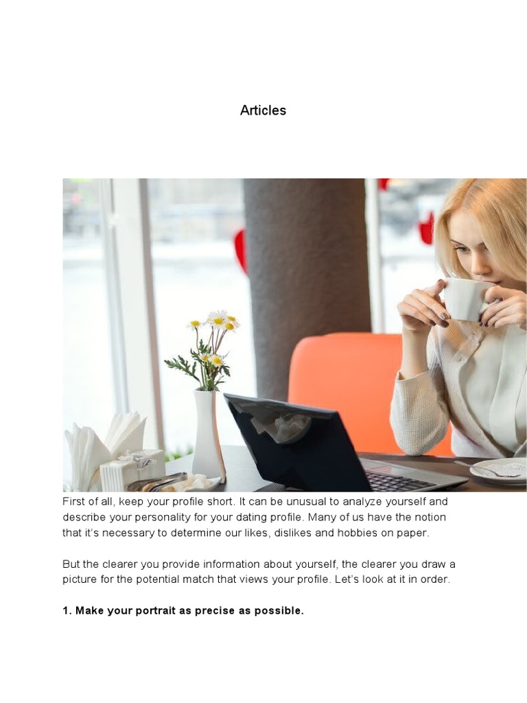 How To Create Successfull Dating Profile | PDF | Mobile App | Social Media