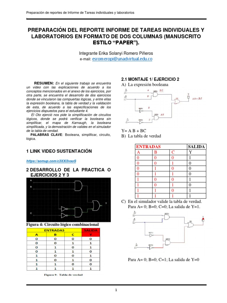 Tarea 3-Introduccion A La Logica Digital y Circuitos Combinacionales ...