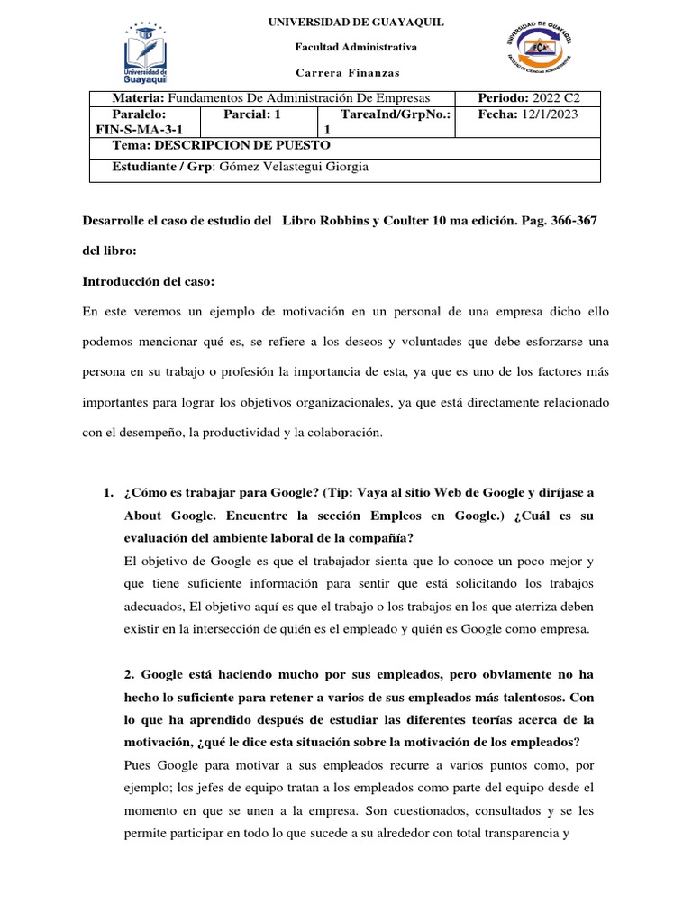 Tarea # 8 | PDF | Motivación | Motivacional