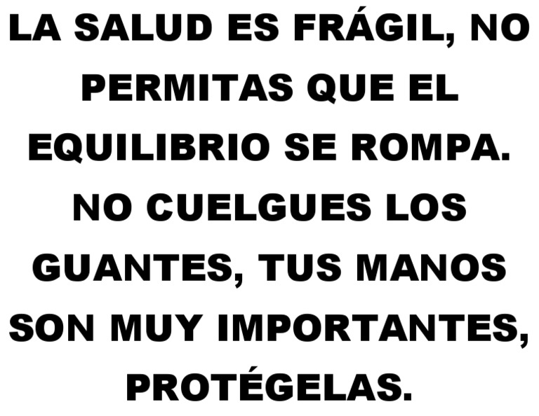 La Salud Es Frágil | PDF