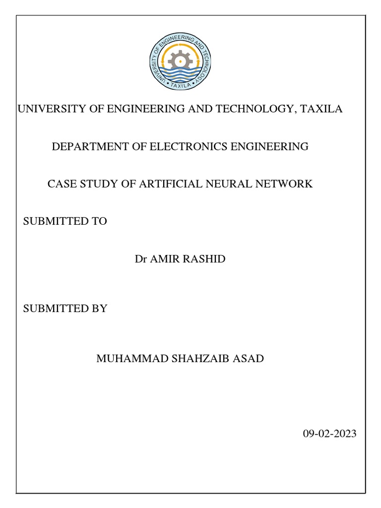 Neural Case Study | PDF | Artificial Neural Network | Time Series