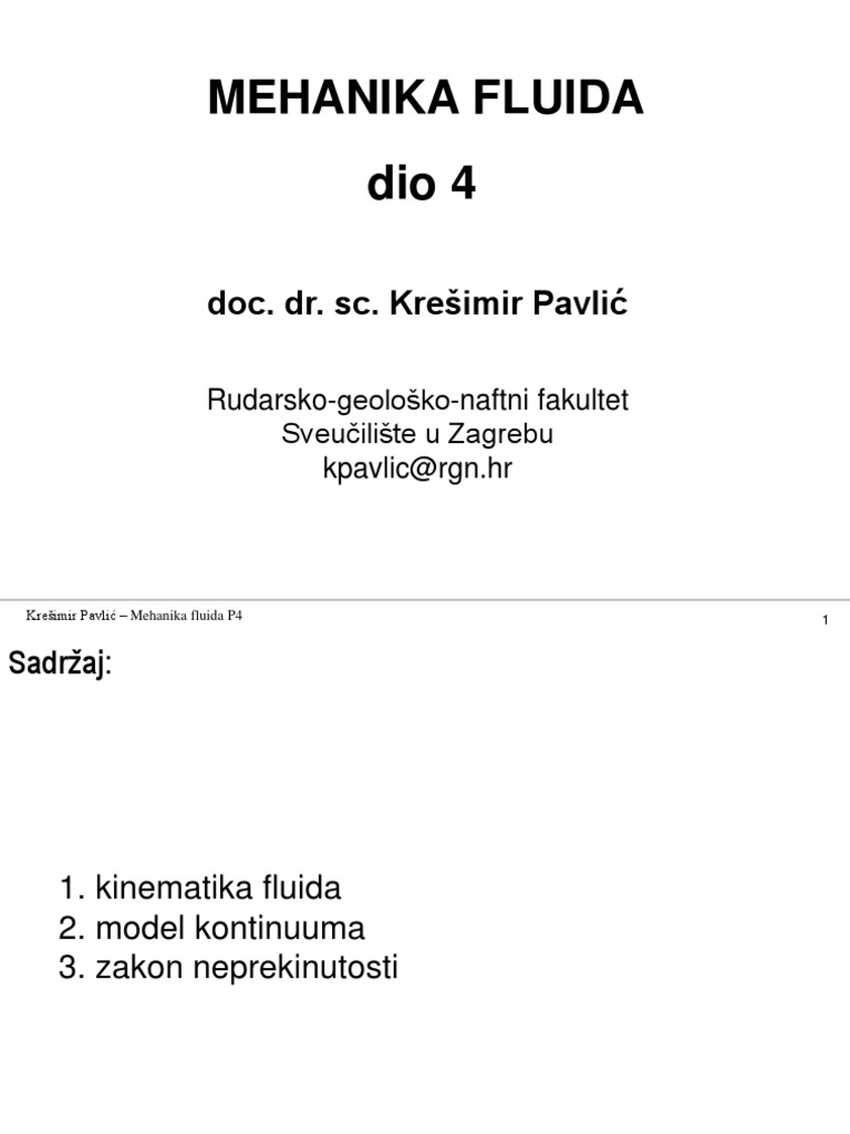 Mehanika Fluida | PDF