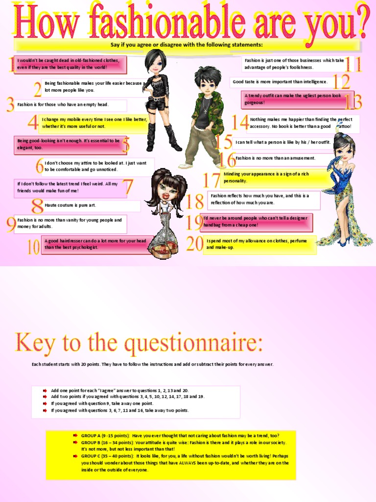 Fashion Questionnaire | PDF | Fashion