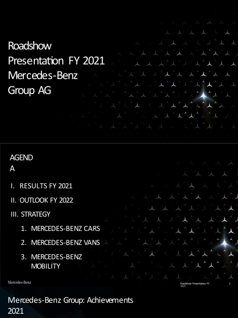 Mercedes Benz Ir Equityroadshowrresentation Fy 2021 | PDF | Mercedes ...