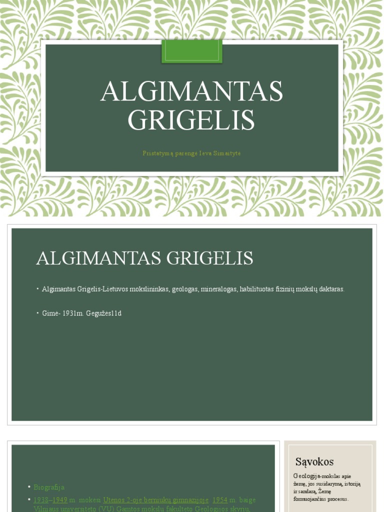 Algimantas Grigelis | PDF