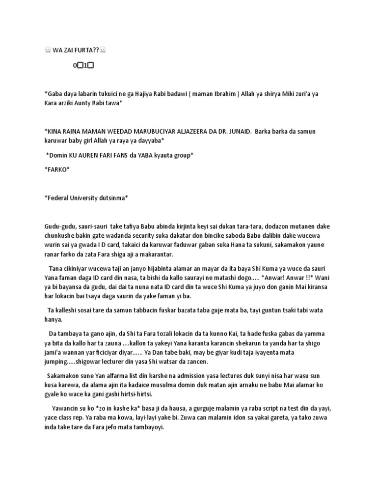 Wa Zai Furta CMPLT | PDF