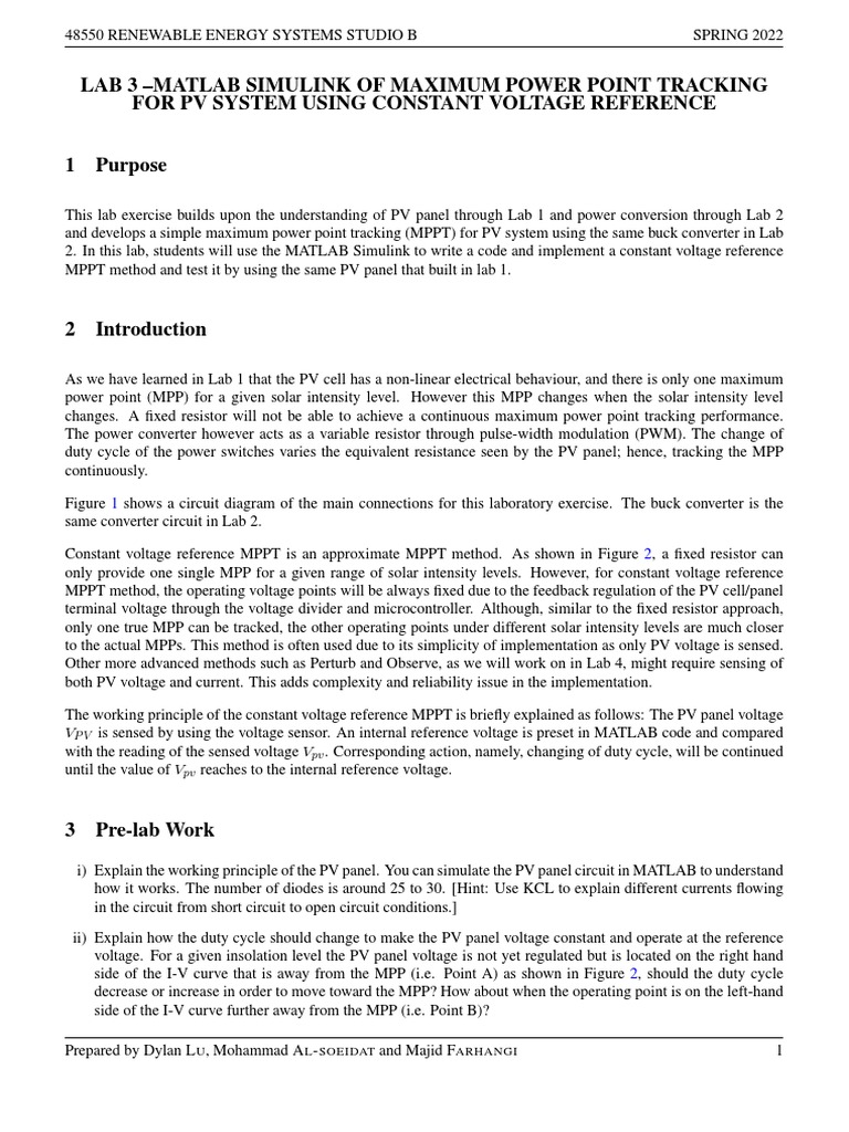 Lab3 MPPT CVR Using Matlab-4 | PDF | Electrical Engineering ...